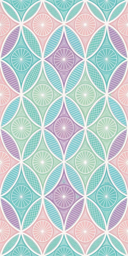 Seamless Pastel Geometric Pattern Featuring Elegant Shapes and Fine ...