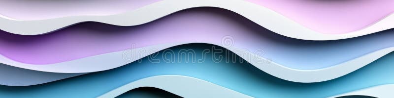 Seamless Pastel Lavender 3D Wave Pattern Background. Elegant Design ...