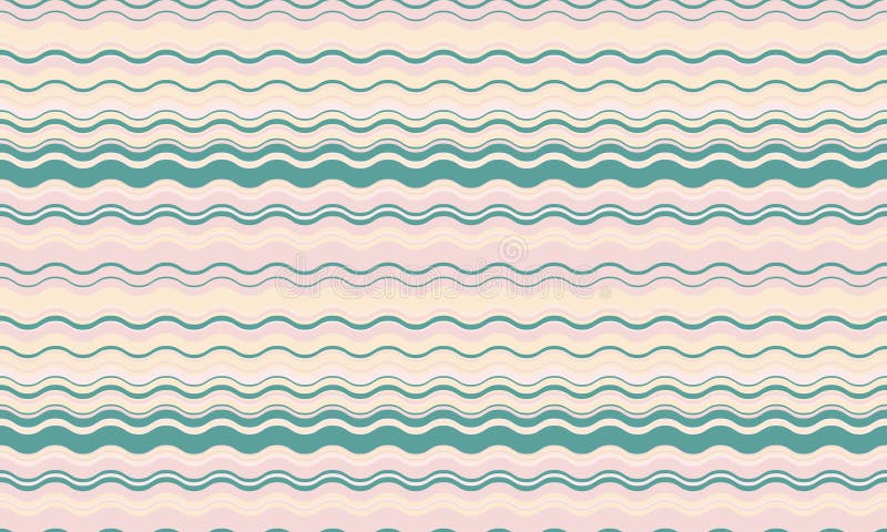 Seamless Pastel Wavy Stripes Pattern. Perfect for Textile Design ...
