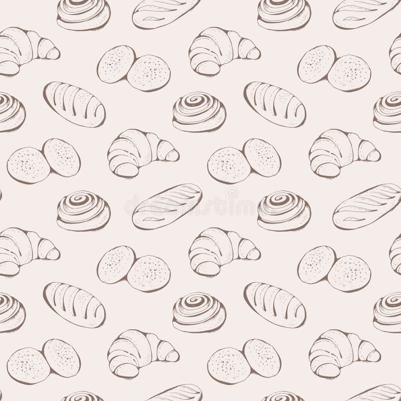 Pastry pattern stock vector. Illustration of dessert - 25026459