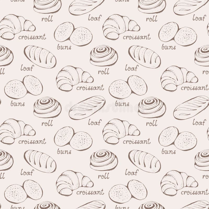 Pastry pattern stock vector. Illustration of dessert - 25026459