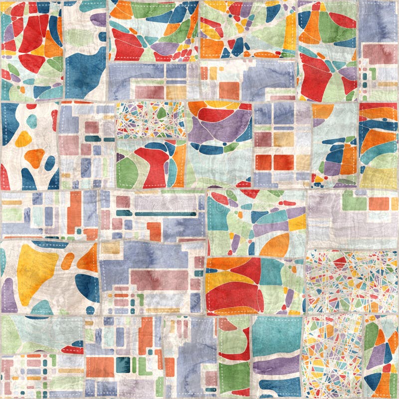 Patchwork Collage of Vintage Papers Stock Photo - Image of wallpaper ...