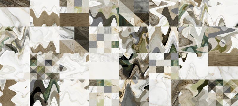 Seamless Patchwork Pattern with Beautiful Pattern Ornaments in Natural ...