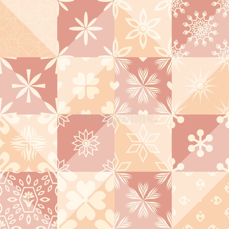 Seamless patchwork pattern stock vector. Illustration of decoration ...