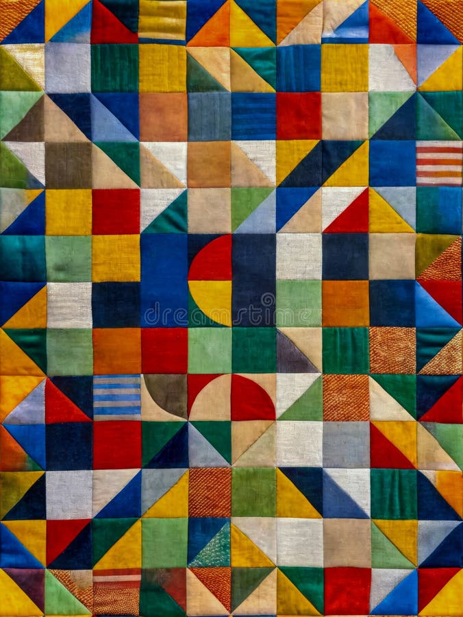 Seamless Patchwork Quilt Pattern As a Background, Texture Stock Photo ...