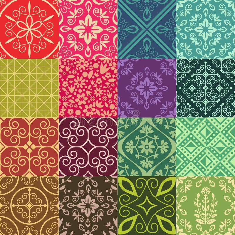 Seamless pattens stock vector. Illustration of flower - 34723991