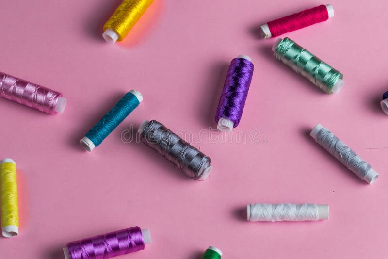 Seamless Patter of Threads , Top View Photo Stock Image - Image of ...