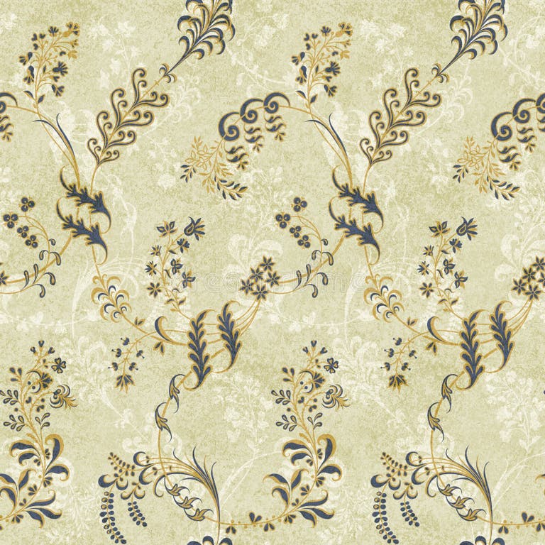 Textile Paisley Seamless Background Pattern Stock Illustrations ...