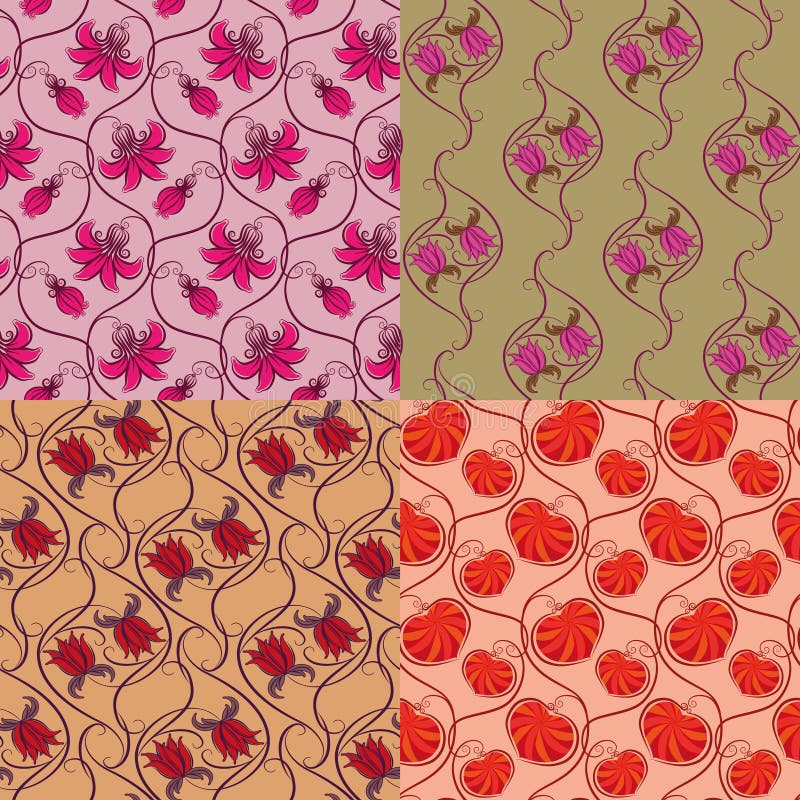 Seamless pattern stock vector. Illustration of nature - 21159976