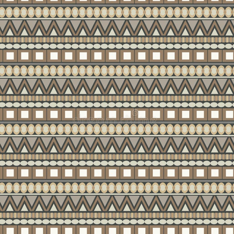 Seamless Pattern with Abstract Ancient Traditional Ornament Stock ...