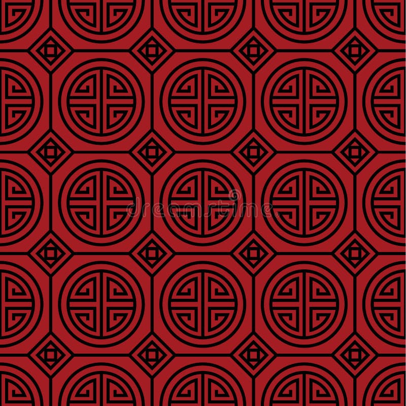 Asian inspired background stock illustration. Illustration of pattern ...