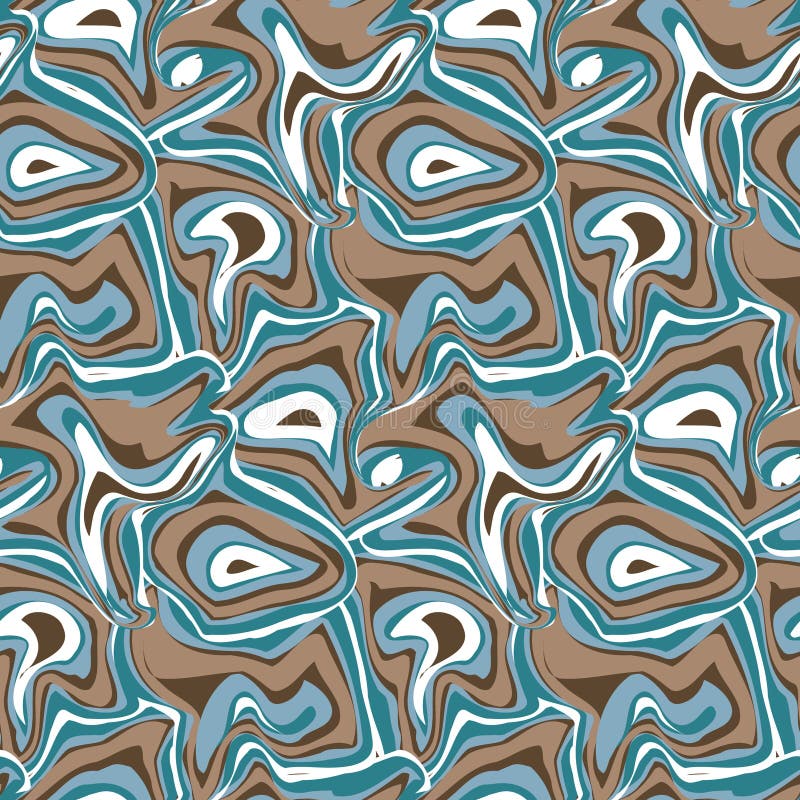 Seamless Pattern, Abstract Retro Texture with Spots and Paint Spills ...