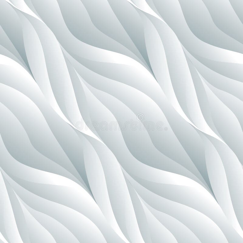 Seamless Pattern, Abstract Background, Repeat Texture with White Waves ...