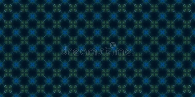 Seamless Pattern with Abstract Blue and Black Shapes on Dark Background ...