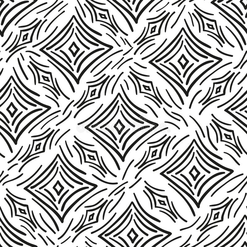 Seamless Pattern Abstract Diamonds and Stripes Stock Vector ...