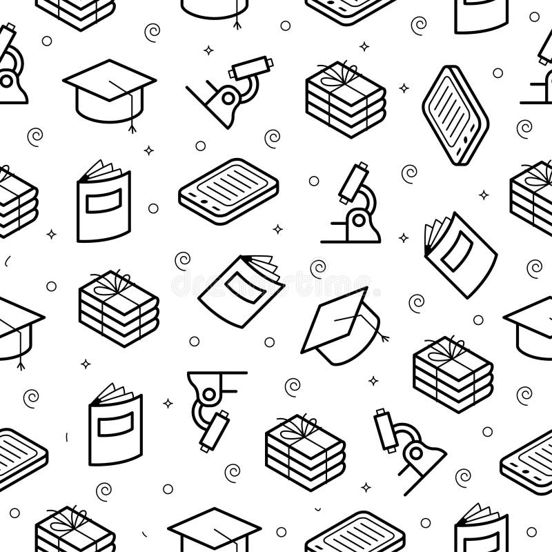 Back To School Elements and Education Doodle Clipart Sketch Outline ...