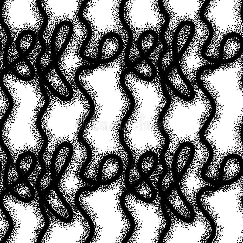 Seamless Pattern with Abstract Dots Line Art for Fabrics and Textiles ...
