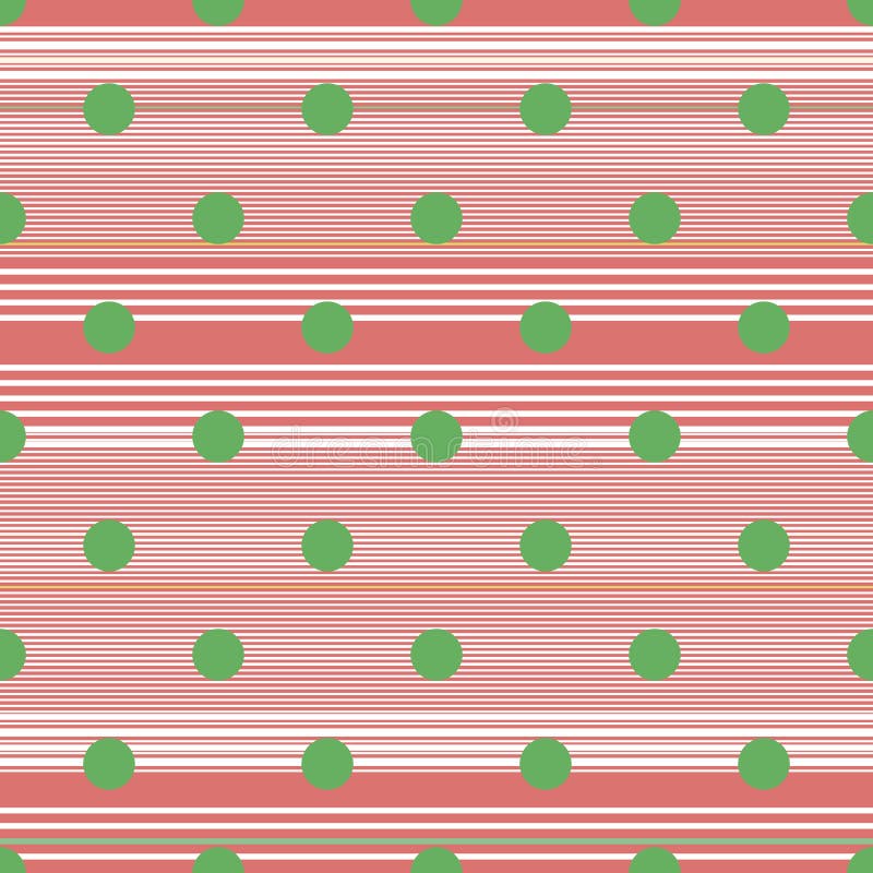 Abstract Dotted and Linear Seamless Pattern. Background with Lines and ...