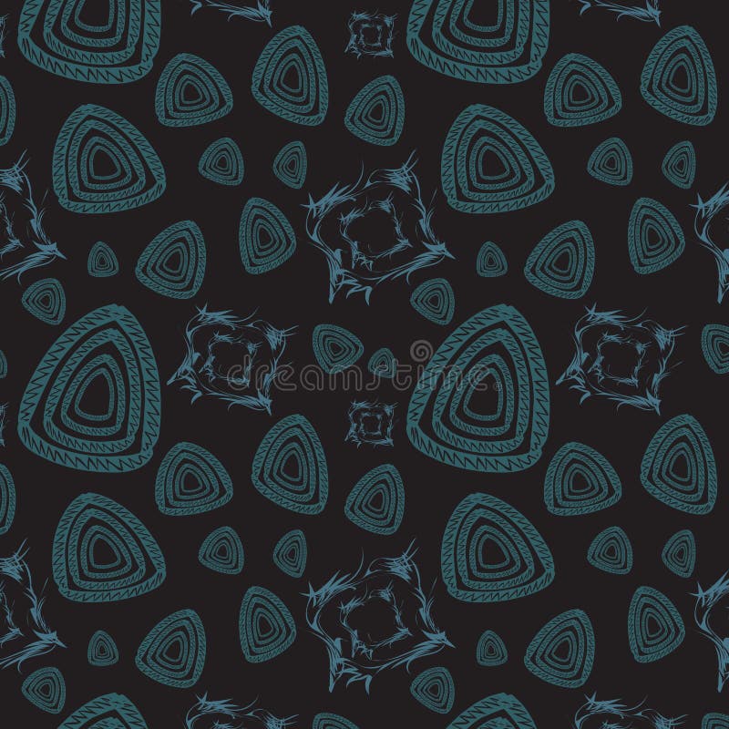 Seamless Pattern with Abstract Figures Stock Vector - Illustration of ...