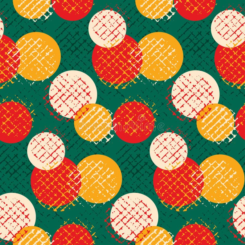 Seamless Pattern, Abstract Repeat Texture in Retro Style, Geometric ...