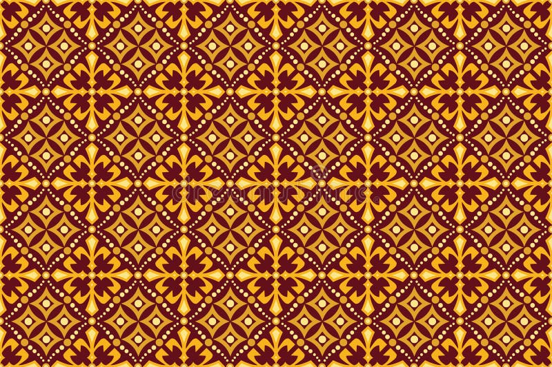 Seamless Pattern with Phoenix Vector Illustration, Indonesian Batik ...