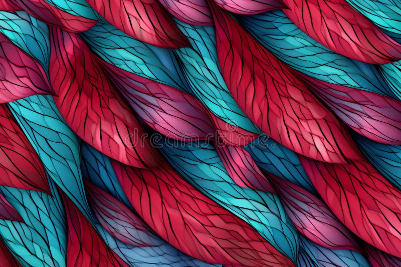 Seamless Pattern with Abstract Hand-drawn Wavy Lines Stock Illustration ...