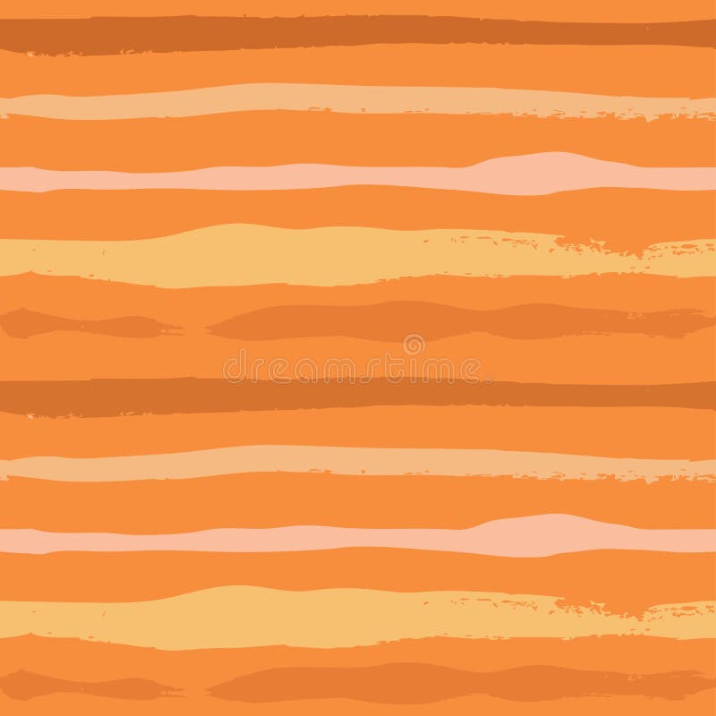 Seamless Pattern from Abstract Long Narrow Textural Strokes of Orange ...