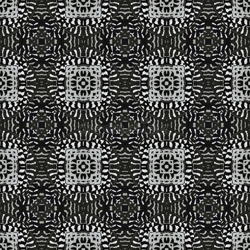 Seamless Pattern with Abstract Motives. Stock Illustration ...