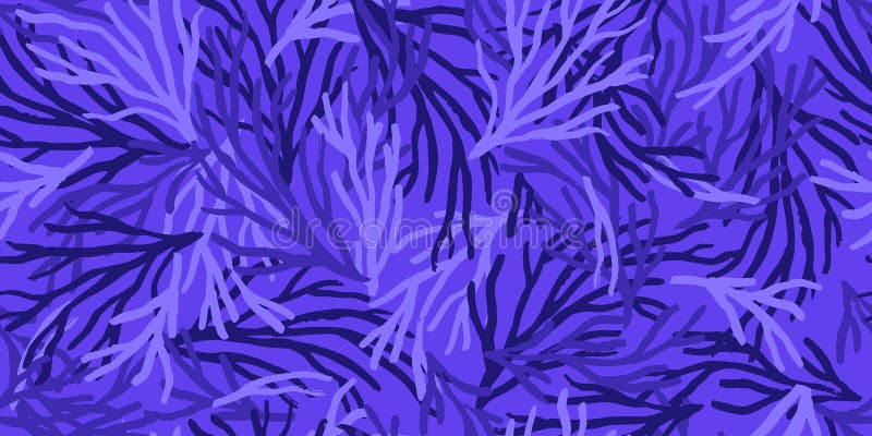 Seamless Pattern with Abstract Natural Forms, Plants. Endless Wallpaper ...