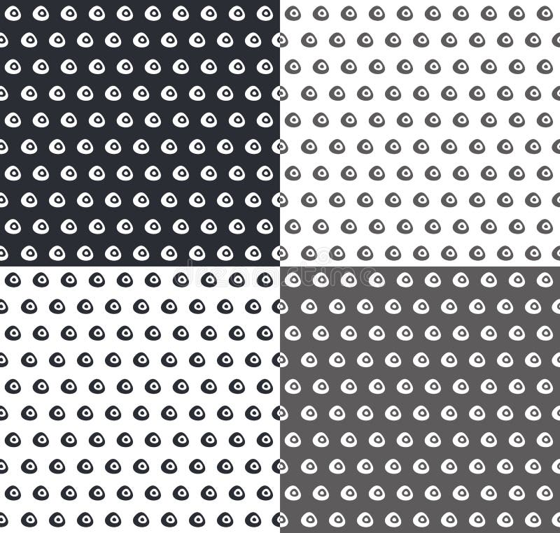 Seamless Pattern with Abstract Objects Stock Vector - Illustration of ...