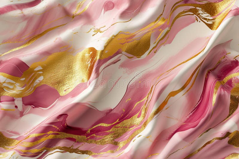 Seamless Pattern with Abstract Paint Waves. Repeatable Texture. Pink ...