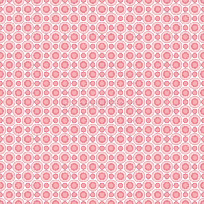 Seamless Pattern of Abstract Pink Circles. EPS Vector File Has a Stock ...