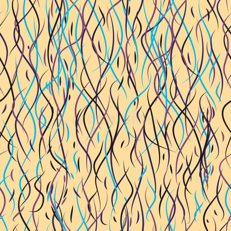 Seamless Pattern Abstract with Serpentine Stock Vector - Illustration ...