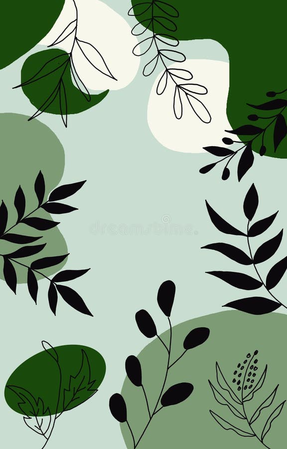 Seamless Pattern with Abstract Shapes. Hand Drawn Vector Illustration ...