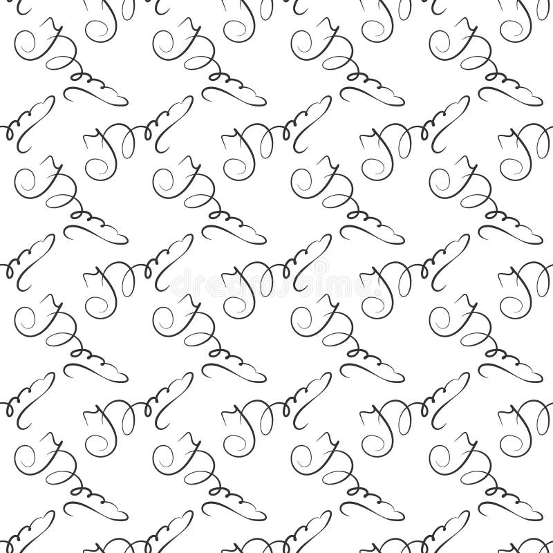 Seamless Pattern of Abstract Signatures for Textiles, Texture ...