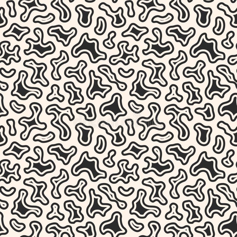 Seamless Pattern with Abstract Spots. Stock Vector - Illustration of ...