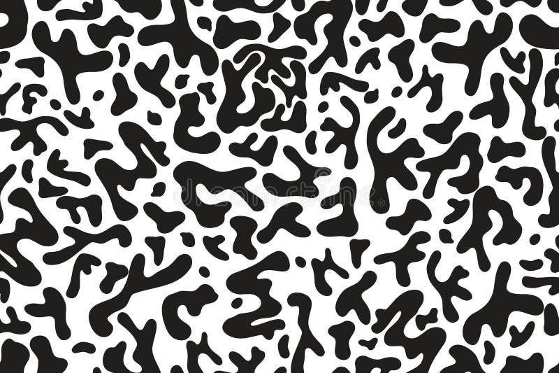 Seamless Pattern with Abstract Texture with Black and White Contrasting ...