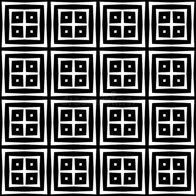 Abstract Thin Line Checkered Seamless Pattern. Linear Ornamental ...