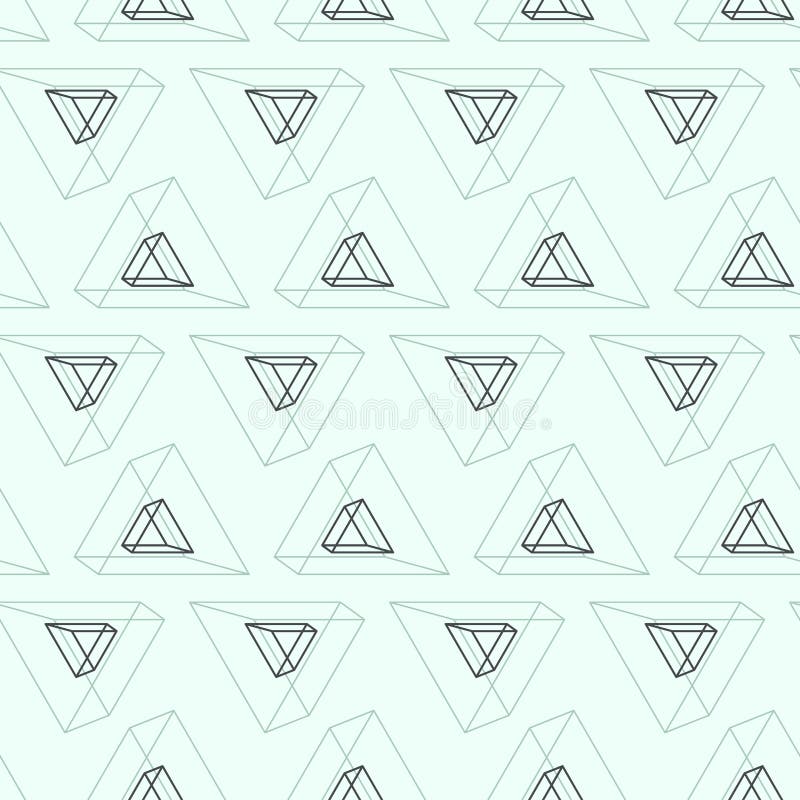 Seamless Pattern with Abstract Triangles Stock Illustration ...