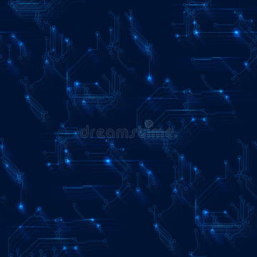 Blue Circuit Board Pattern Texture Stock Illustrations – 12,513 Blue ...