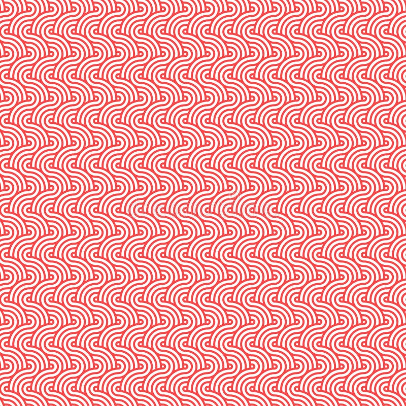Seamless Pattern With Abstract Waves Modern Stylish Texture Repeating