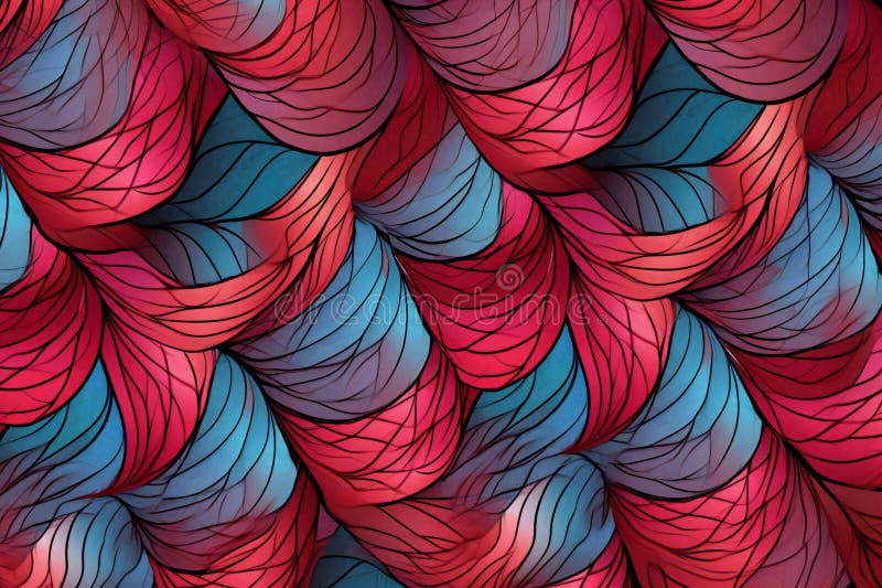 Seamless Pattern with Abstract Wavy Lines, Hand-drawn Illustration ... Seamless Pattern with Abstract Wavy Lines, Hand-drawn Illustration ...