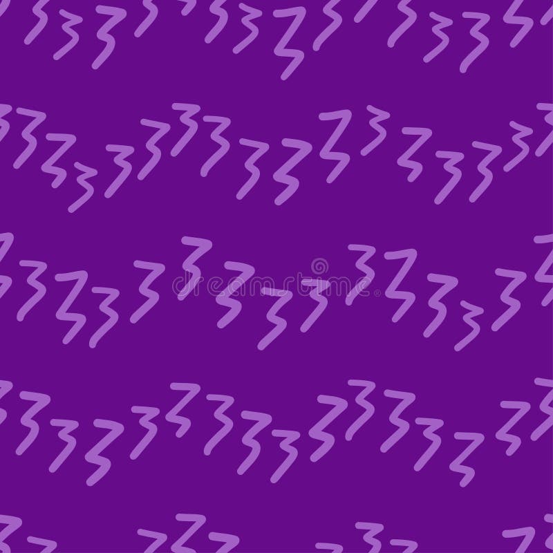 Seamless Pattern with Abstract Zig Zag Shapes on Purple Background, Vector Stock Vector ...