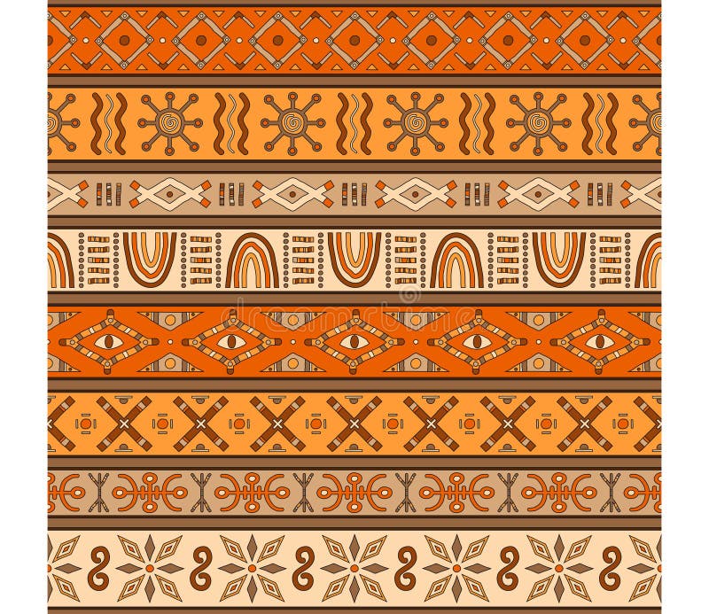 Seamless Pattern. African Motifs Stock Vector - Illustration of ...