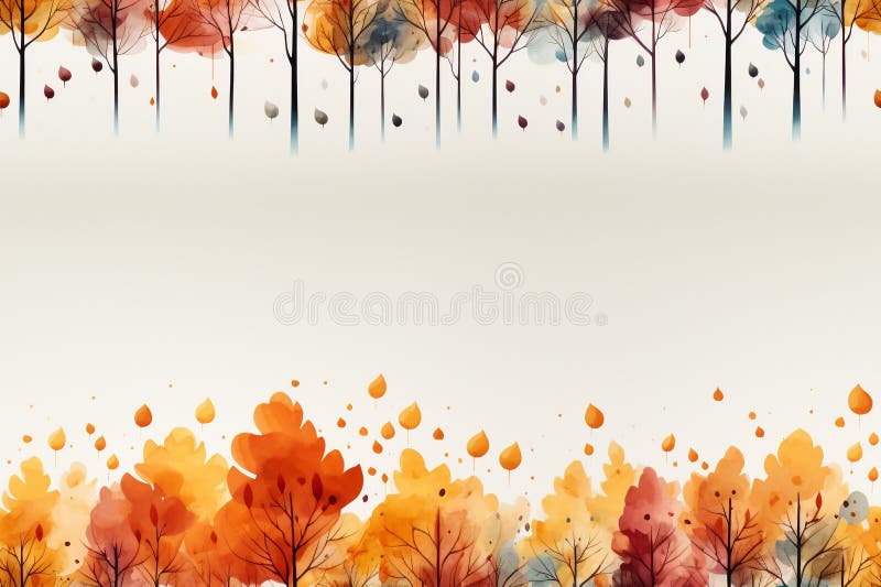 Seamless Pattern of All Seasons Trees for Wall Paper, Border or Web ...