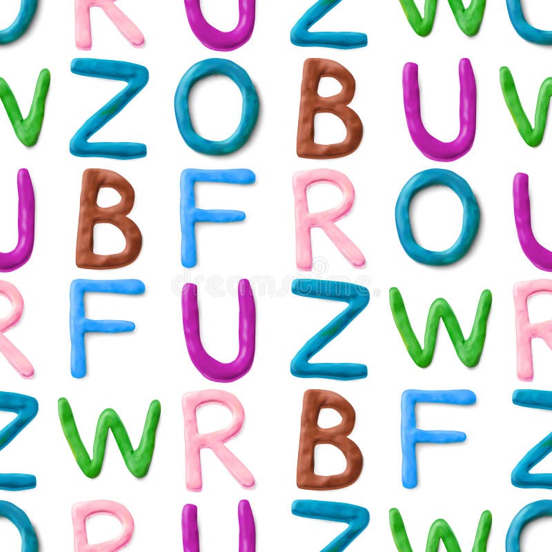 Clay Alphabet Stock Illustrations – 762 Clay Alphabet Stock ...