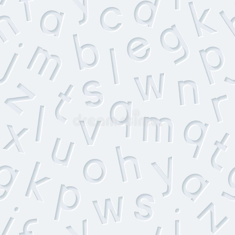 Seamless Pattern with Alphabet Stock Vector - Illustration of abstract ...