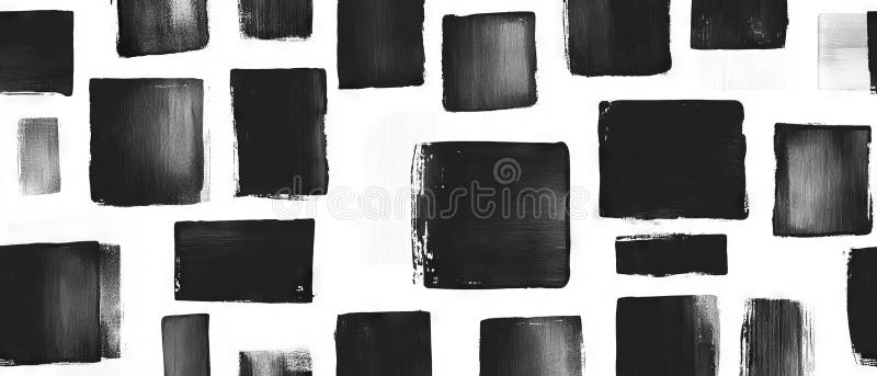 Seamless Pattern of Alternating Black Ink Rectangles on a Pristine ...