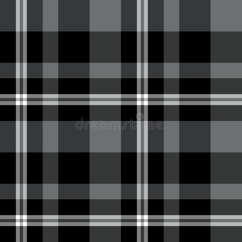 Seamless Pattern in Amazing Black, White and Dark Grey Colors for Plaid ...