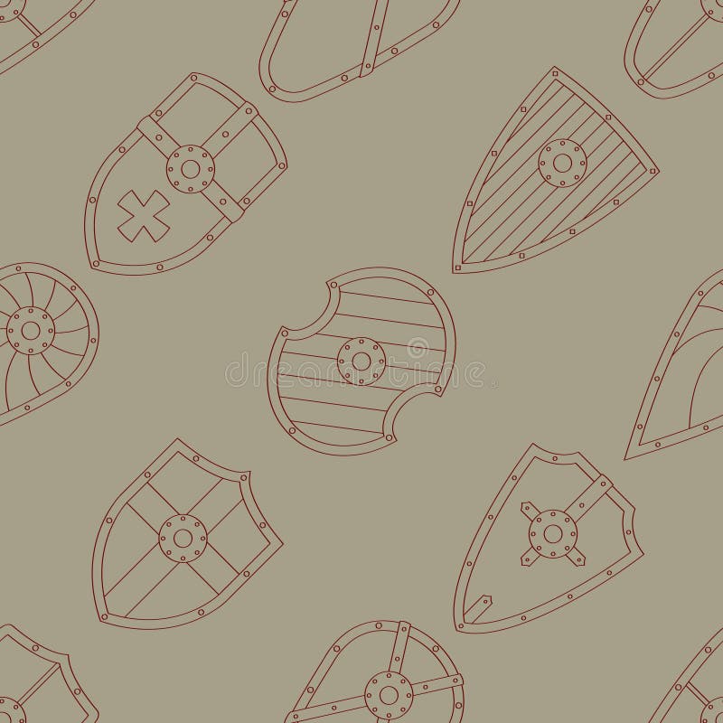 Ancient shields stock vector. Illustration of element - 10786816